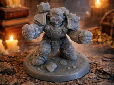 Gnome Artificer - Armorer Dreadnaught - Free 3D Print Model - MakerWorld