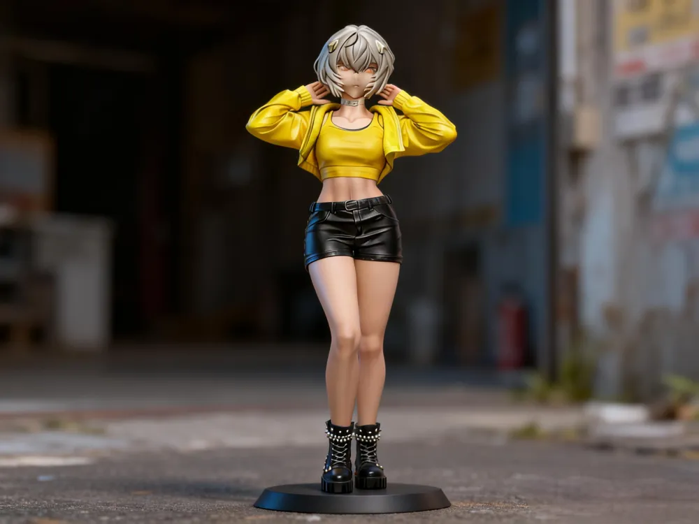 Evangelion Leather Suit Shorts Rei Ayanami Figure - Free 3D Print Model ...