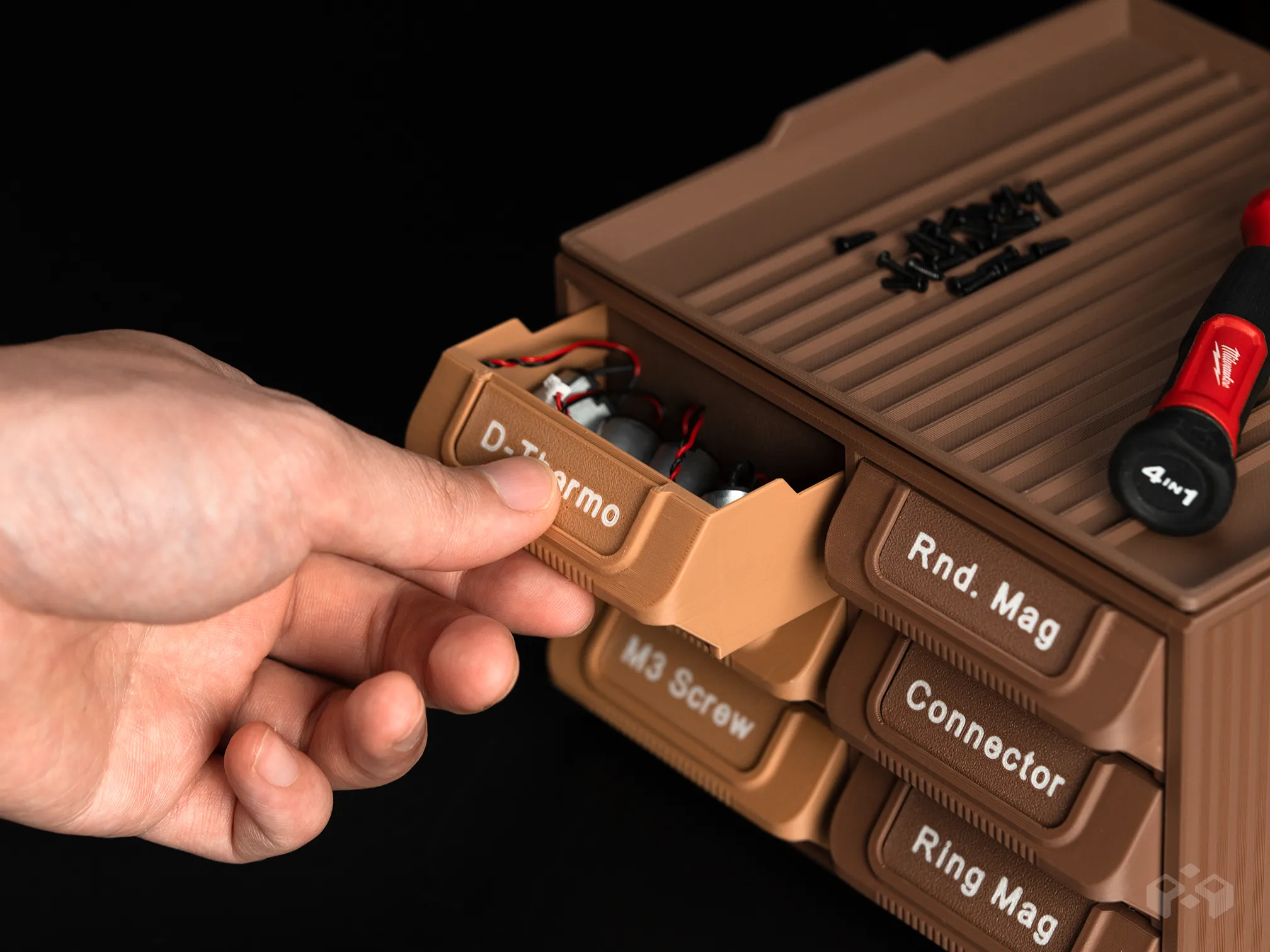 Workstation System Stackable Part Drawer Organizer - Free 3D Print ...