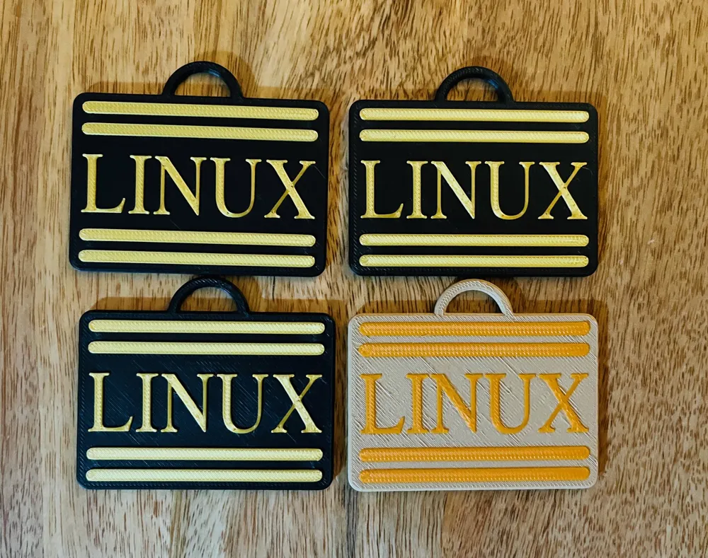 Linux Keychain - Free 3D Print Model - MakerWorld