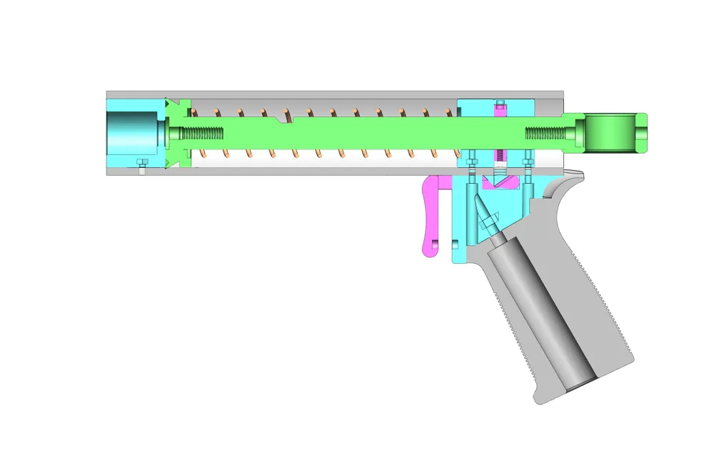 Rainbow - Foam Dart Blaster - Free 3D Print Model - MakerWorld
