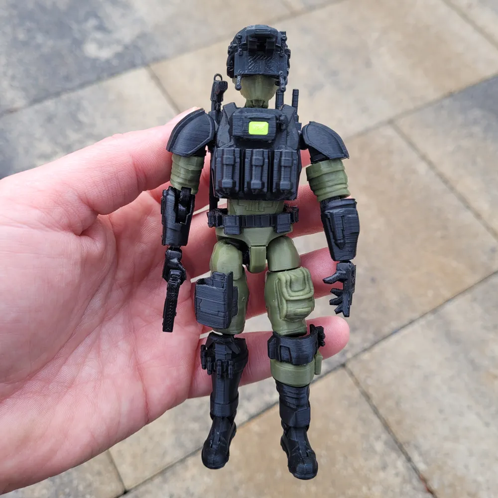 Dummy 13 Mercenary Team - The Recon - Free 3D Print Model - MakerWorld