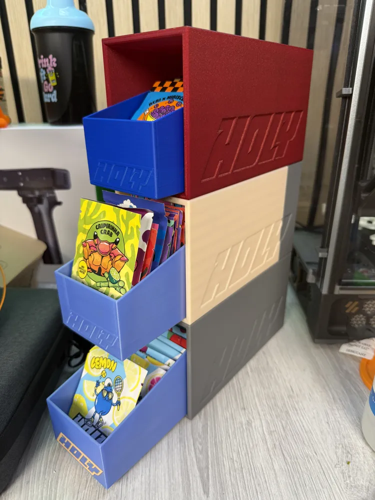 "HOLY" Sample Holder including Stackable Box - Free 3D Print Model ...