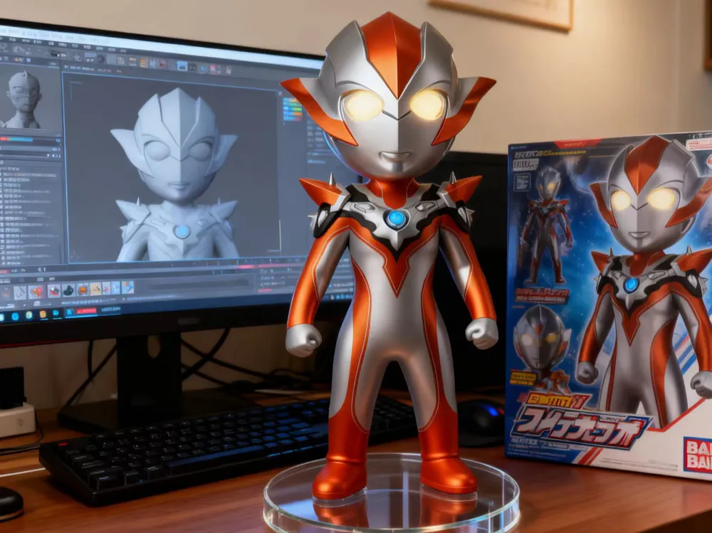 Chibi Ultraman Grigio - Free 3D Print Model - MakerWorld
