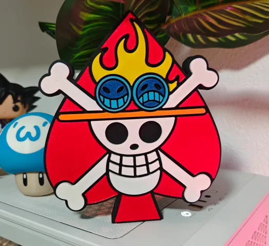 One Piece Gol D. Roger Jolly Roger (NO AMS/AMS) – Kostenloses 3D ...