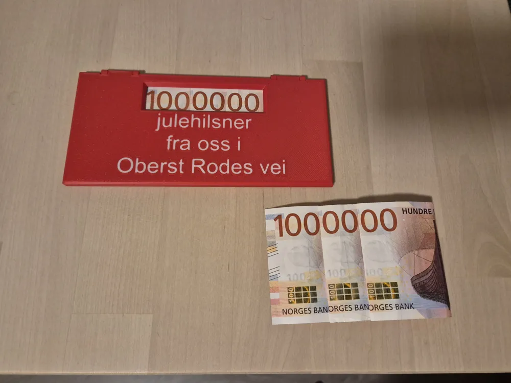 One mill bill box giftbox - Free 3D Print Model - MakerWorld