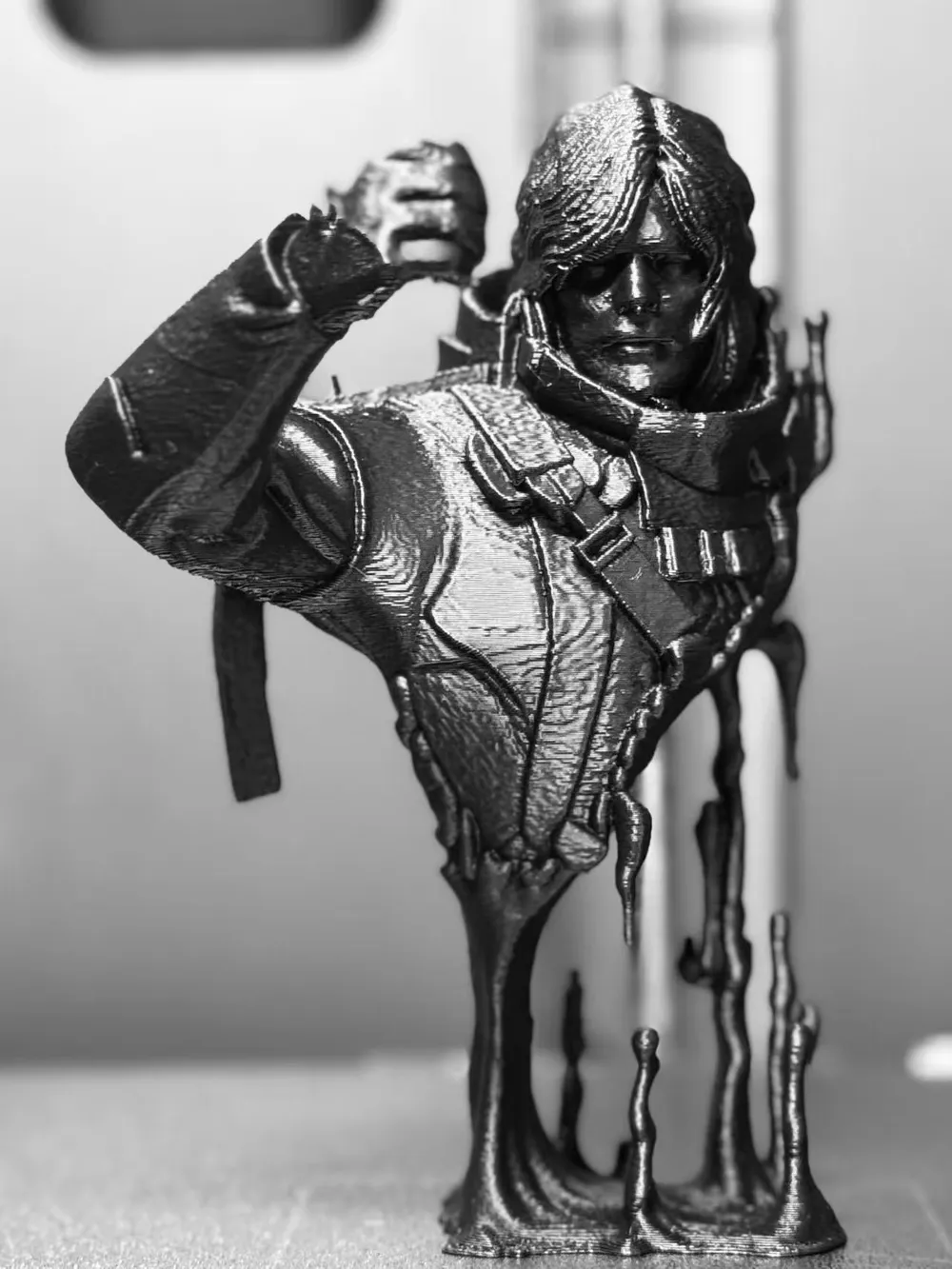 Busto de Sam "Tar Negro" Death Stranding Sam "Tar Black" - Modelo ...
