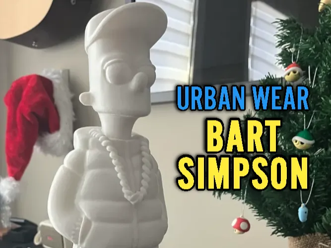Urban Wear Bart Simpson - Free 3D Print Model - MakerWorld