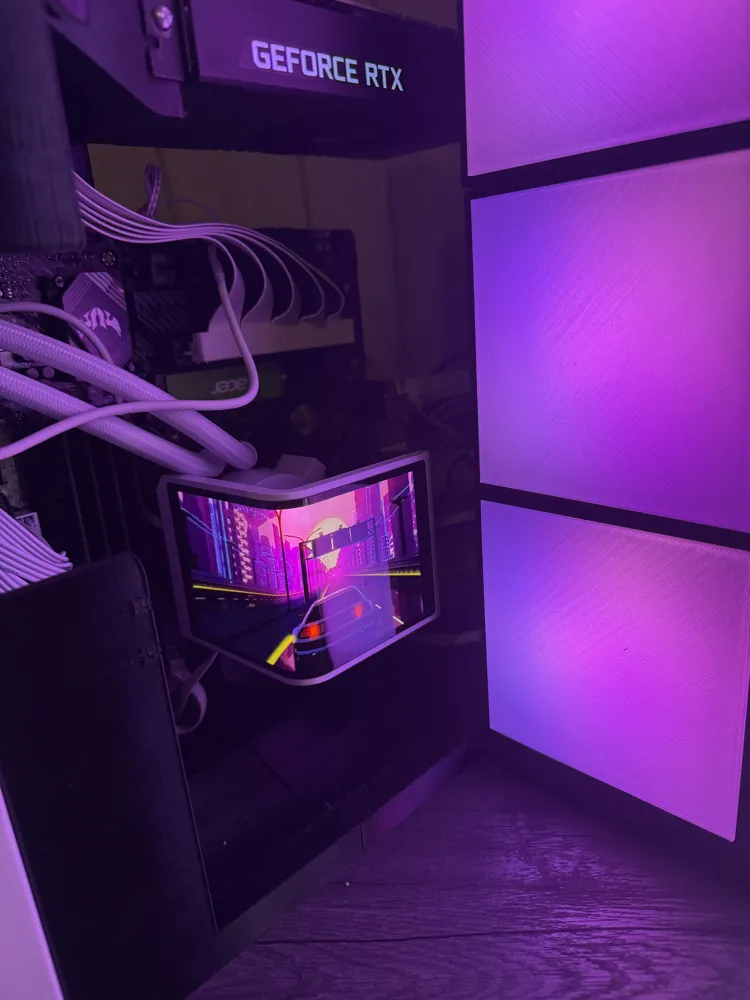 Color Grid LED Computer Case - Free 3D Print Model - MakerWorld