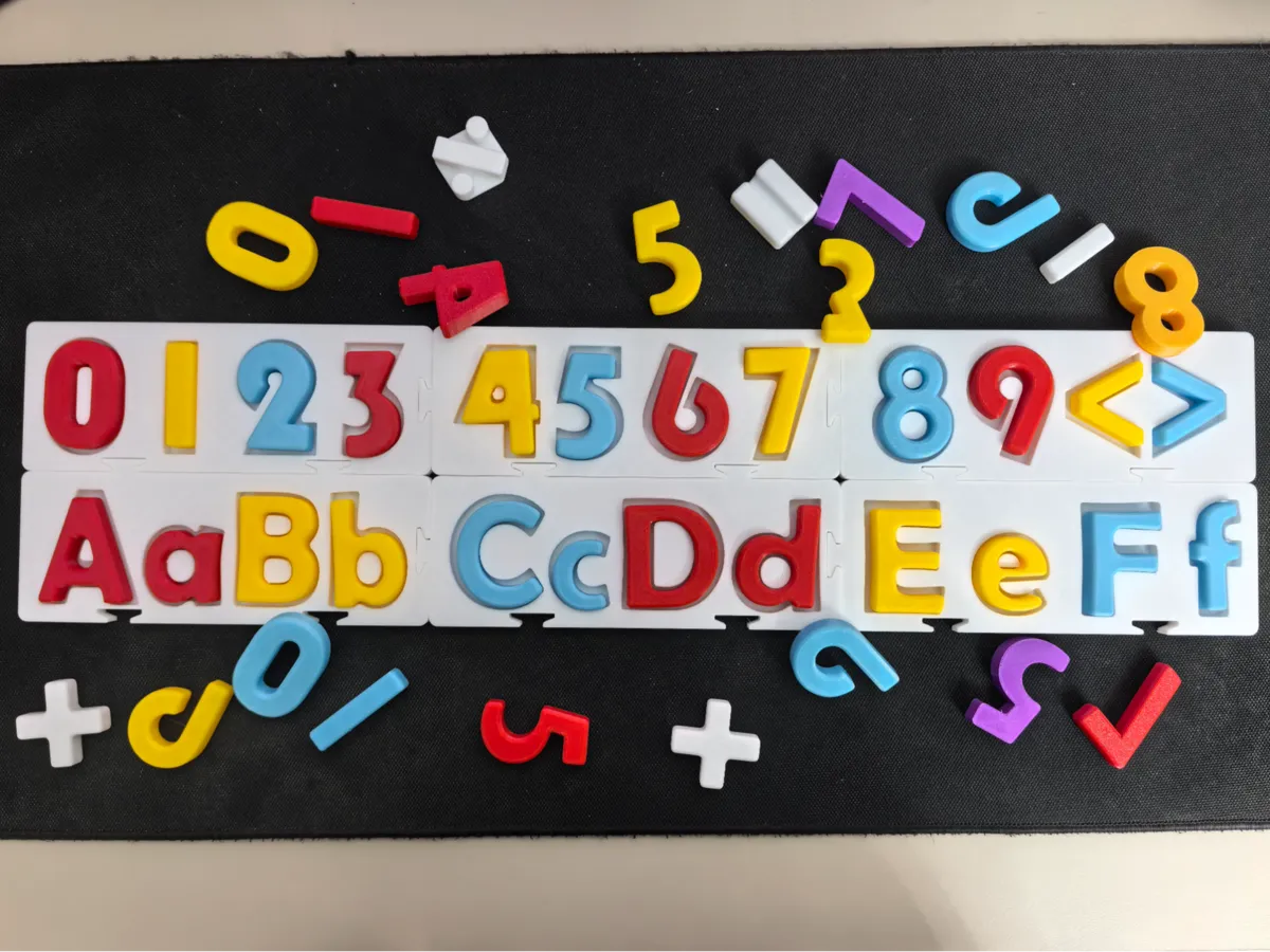 Modular Montessori Early Education Alphabet Toy (I) - Free 3D Print ...