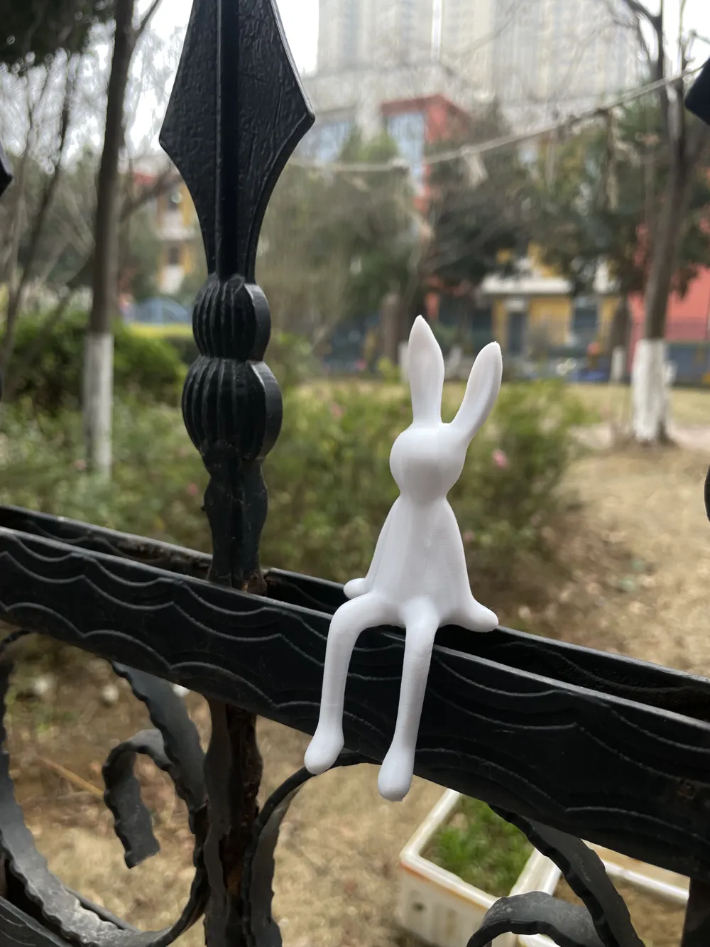 兔子坐姿摆件艺术品 - Free 3D Print Model - MakerWorld