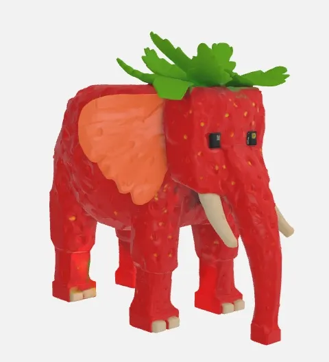 Roblox Strawberry Elephant - Free 3D Print Model - MakerWorld