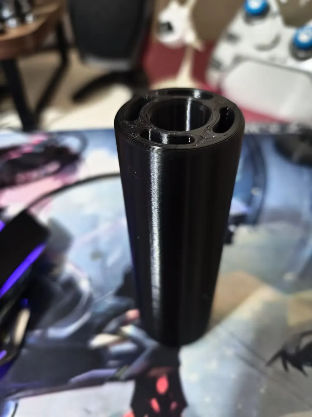 Langbogen-Werfer-Mündungsfeuerdämpfer, aufgebohrter Schalldämpfer ...