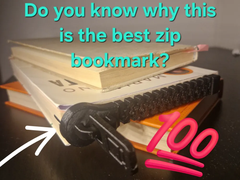 Hinged bookmark - Free 3D Print Model - MakerWorld