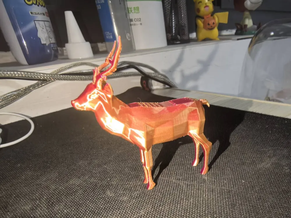 Reno de bajo poligonaje navideño - Modelo de impresión 3D gratuito ...