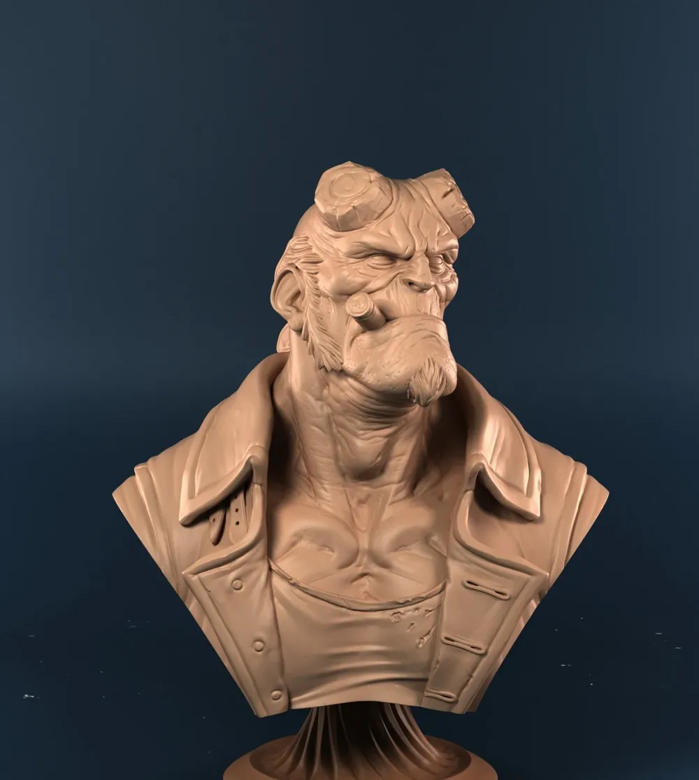 Hellboy - Modelo de impresión 3D gratuito - MakerWorld