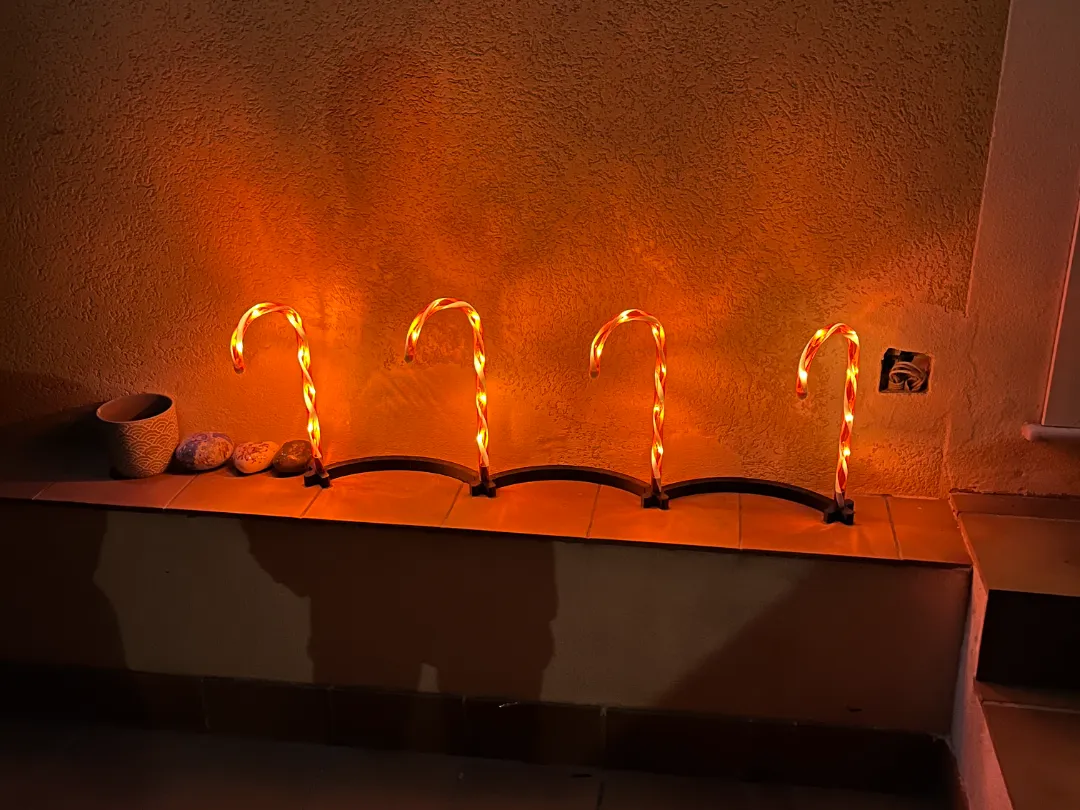 Xmas candy lights supports - Free 3D Print Model - MakerWorld