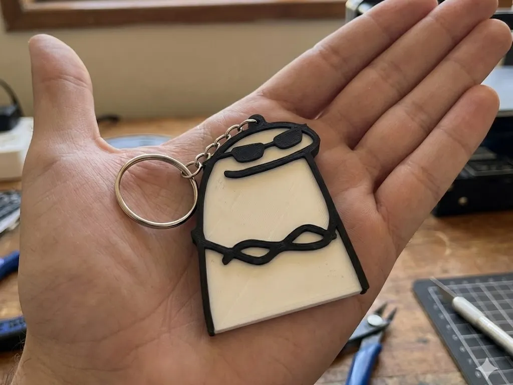 Cute Meme Keychain (Without CFS) - Free 3D Print Model - MakerWorld