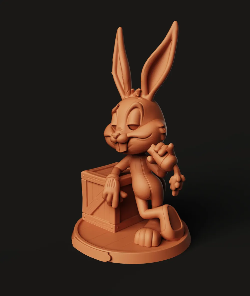 Cartoon Rabbit Figurine | Nostalgic| Fan Art - Free 3D Print Model ...