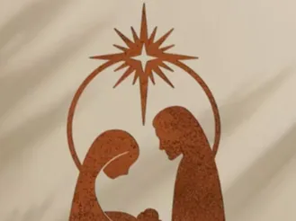 Minimalist Silhouette of the Holy Family - Free 3D Print Model - MakerWorld