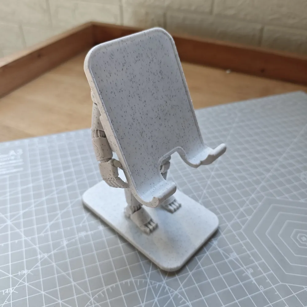 机器人 固定 手机支架 一体打印 新手友好 摆件 办公室 桌面 玩具 礼物 儿童 - Free 3D Print Model - MakerWorld