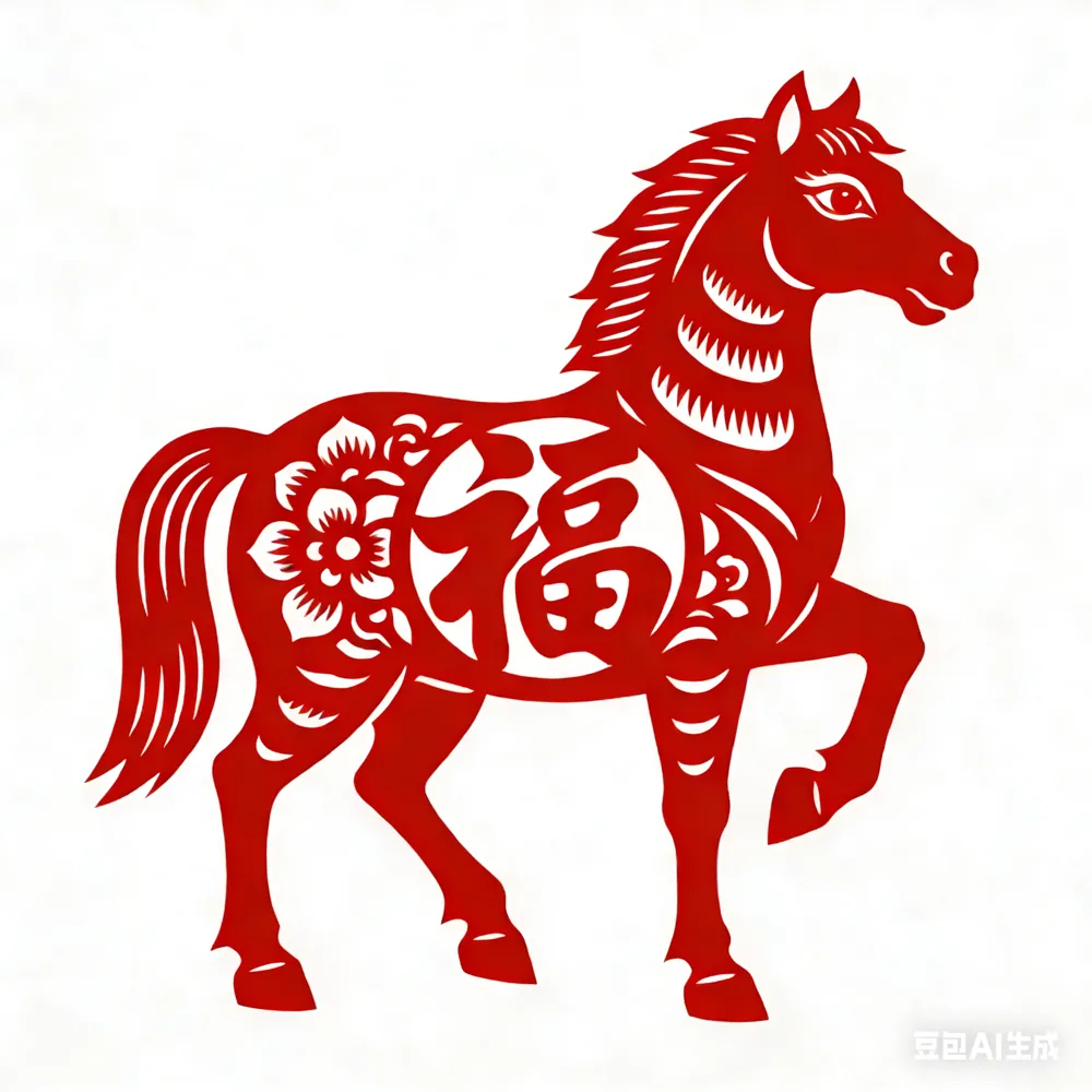 Year of the Horse Lucky Window Decoration - Free 3D Print Model ...