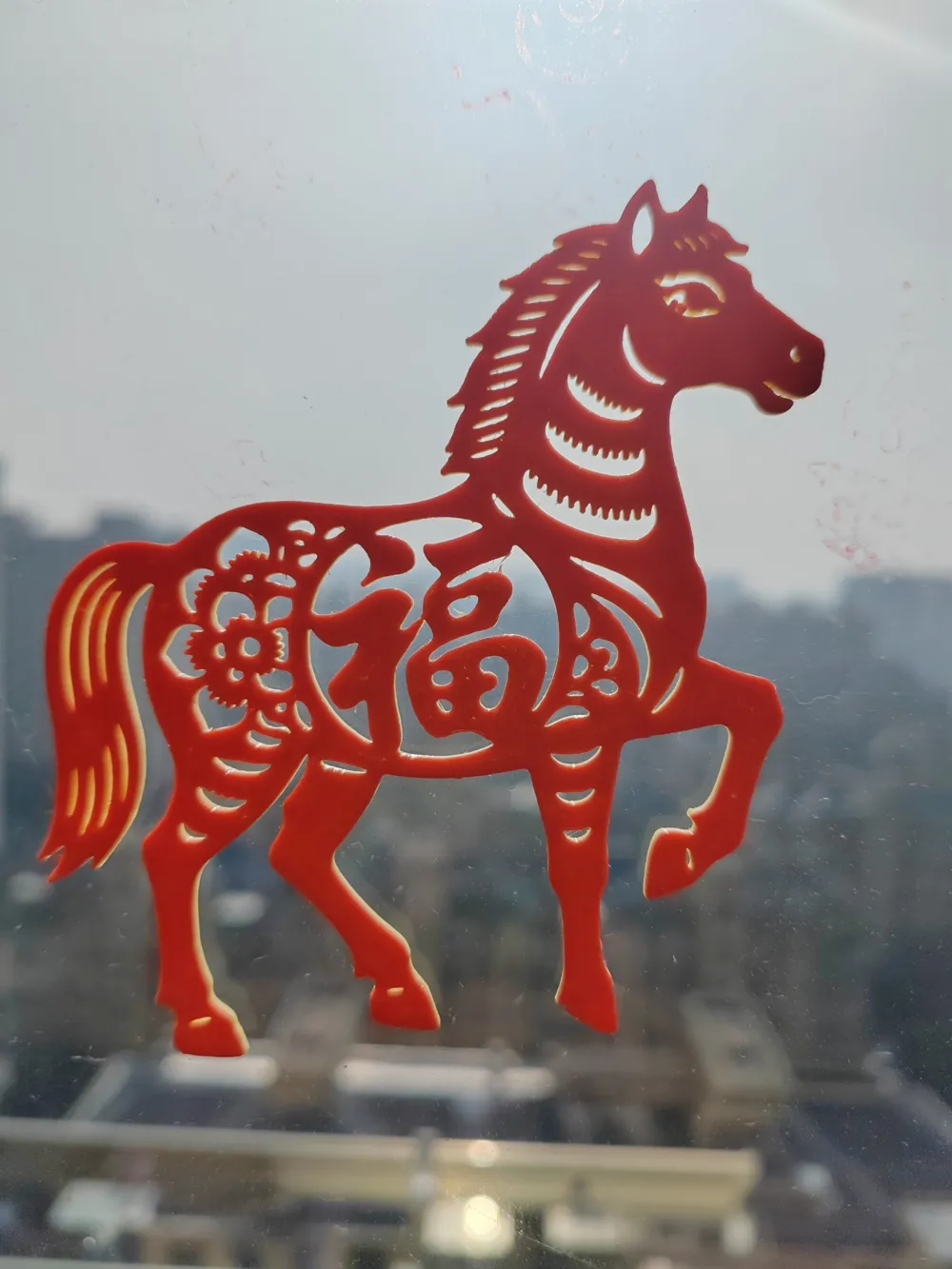 Year of the Horse Lucky Window Decoration - Free 3D Print Model ...
