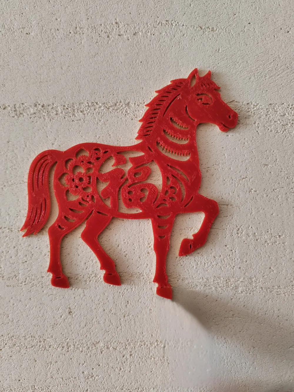 Year of the Horse Lucky Window Decoration - Free 3D Print Model ...