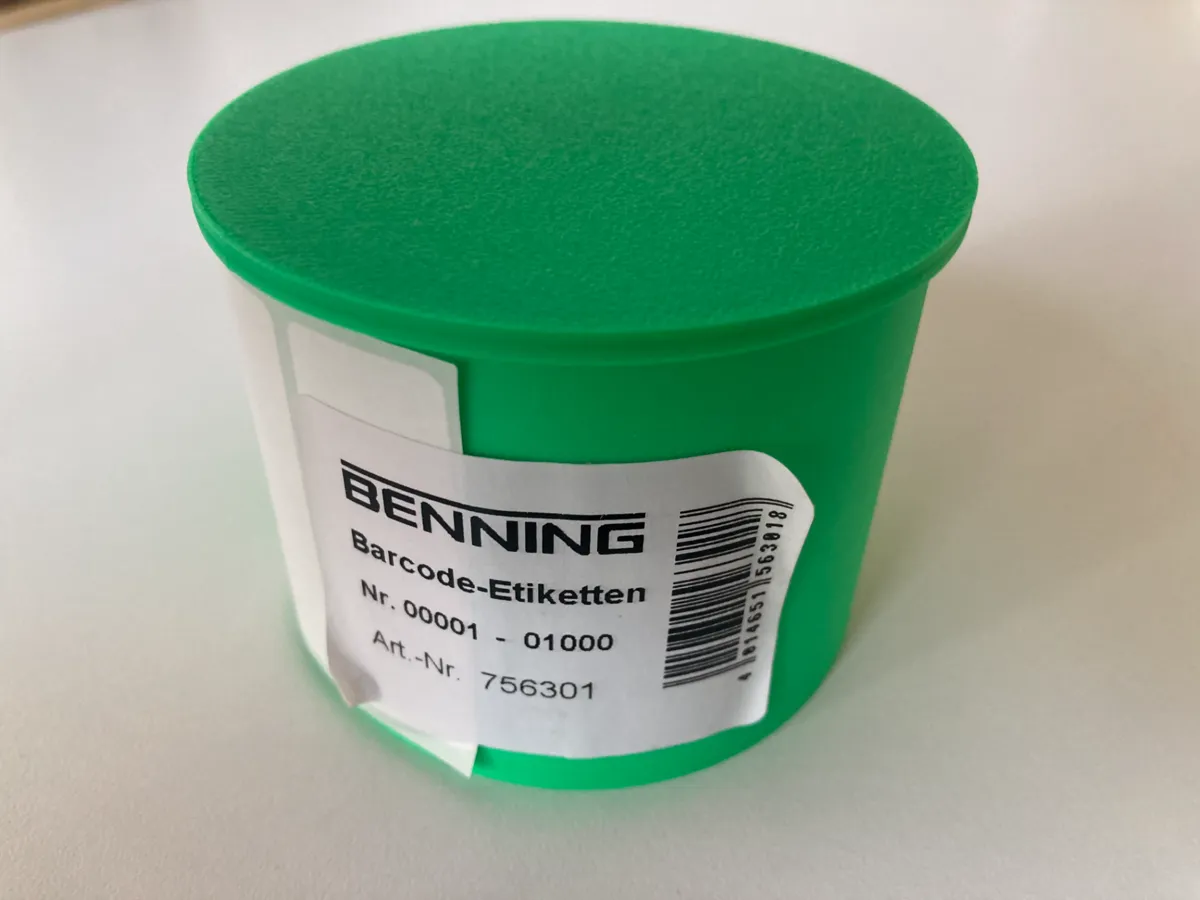 Benning Barcode Etikettendose – Kostenloses 3D-Druckmodell – MakerWorld