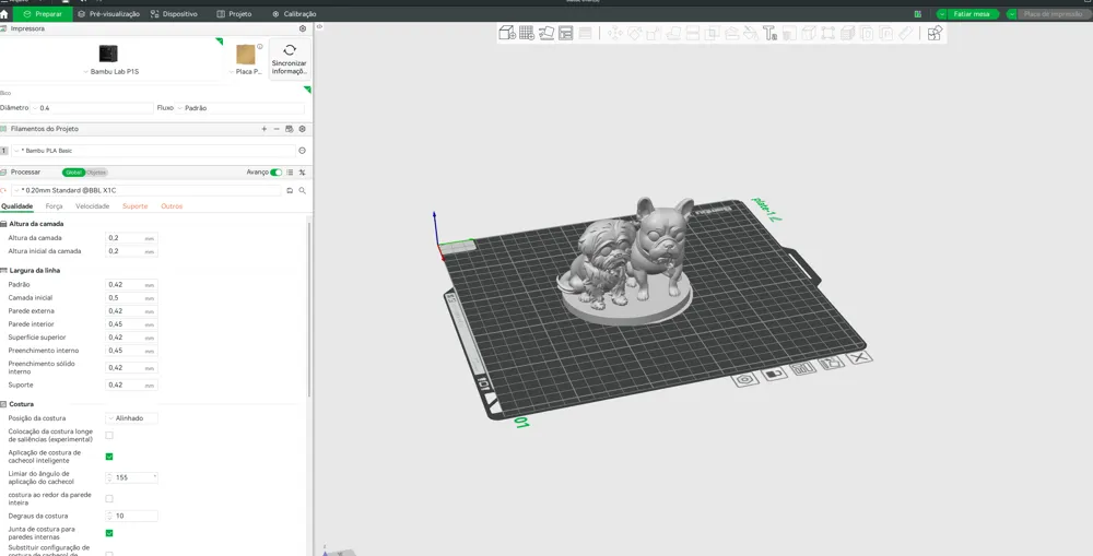 two dogs figures - Free 3D Print Model - MakerWorld