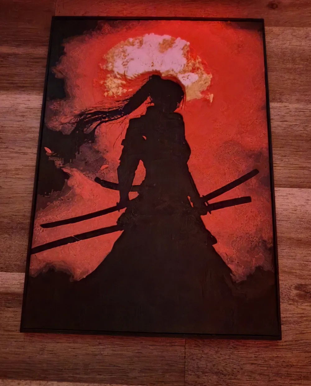 Samurai Woman Silhouette Hueforge - Free 3D Print Model - MakerWorld