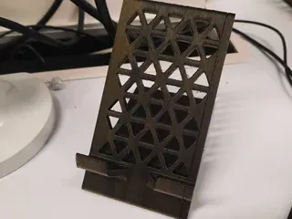 IsoGrid cell phone stand - Free 3D Print Model - MakerWorld