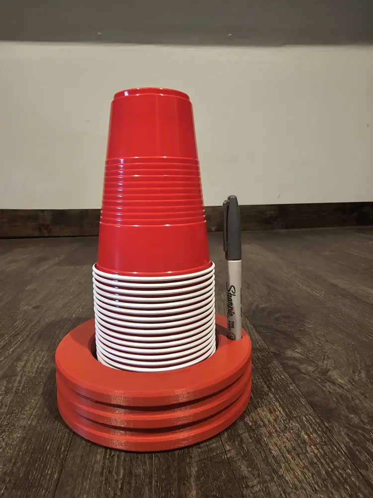Cup Holder (Red Solo) - Free 3D Print Model - MakerWorld