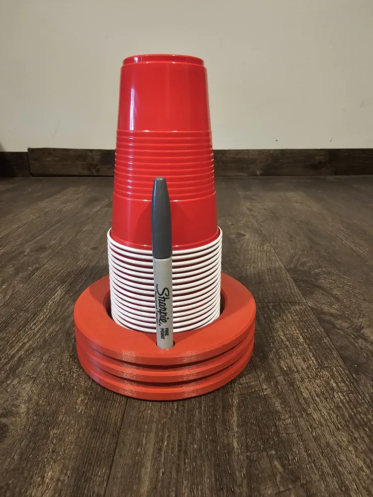 Cup Holder (Red Solo) - Free 3D Print Model - MakerWorld