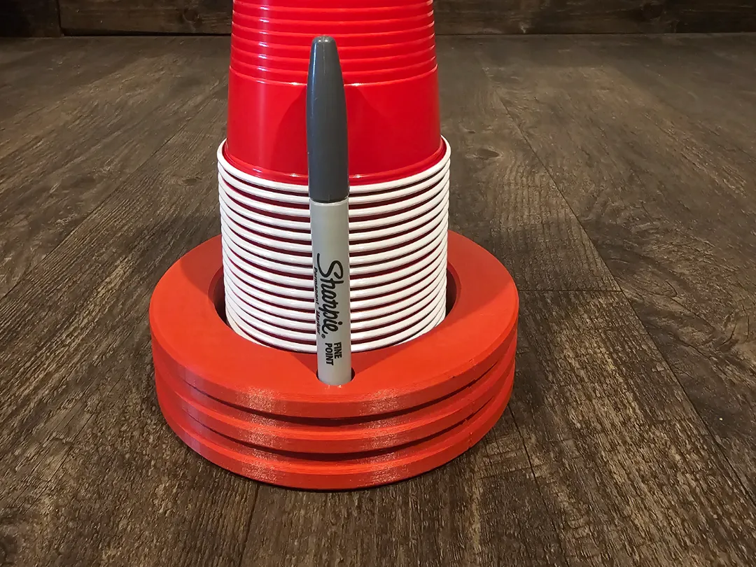 Cup Holder (Red Solo) - Free 3D Print Model - MakerWorld