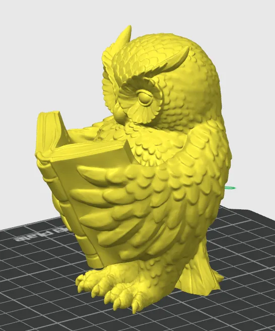 看书的猫头鹰 - 免费 3D 打印模型 - MakerWorld