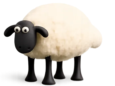 Normal sheep from Shaun The Sheep - Free 3D Print Model - MakerWorld