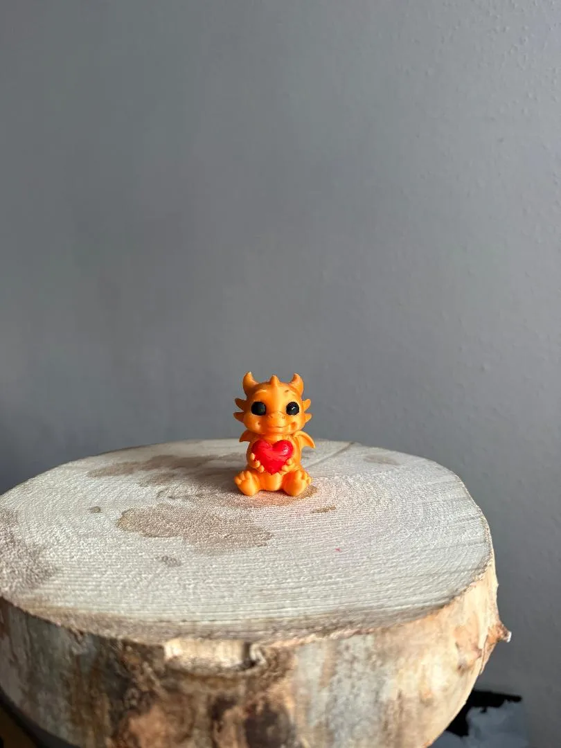 Little Dragon Heart - Free 3D Print Model - MakerWorld