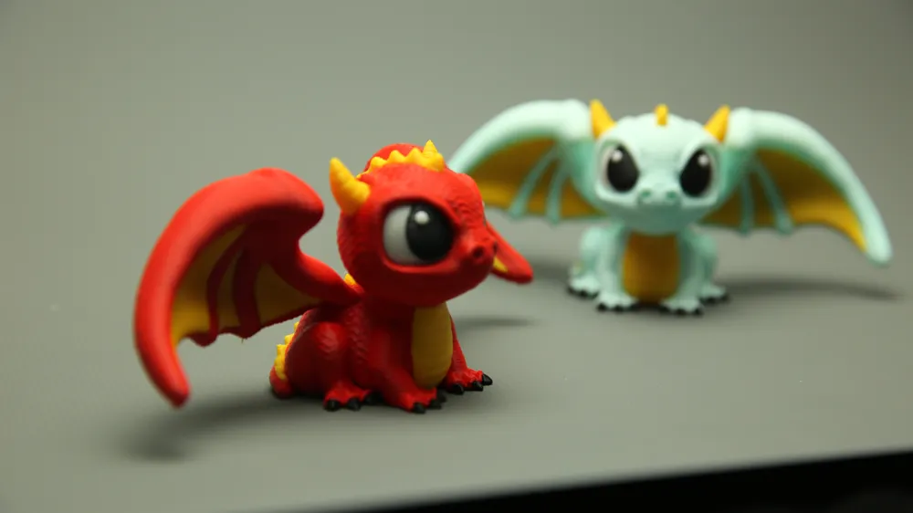 snapmakerU1 test file Baby dragon + wings - Free 3D Print Model ...