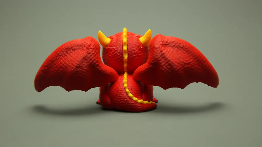 snapmakerU1 test file Baby dragon + wings - Free 3D Print Model ...