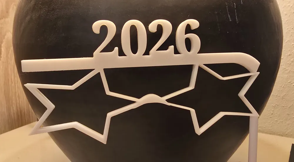 New Year's Eve glasses - Free 3D Print Model - MakerWorld