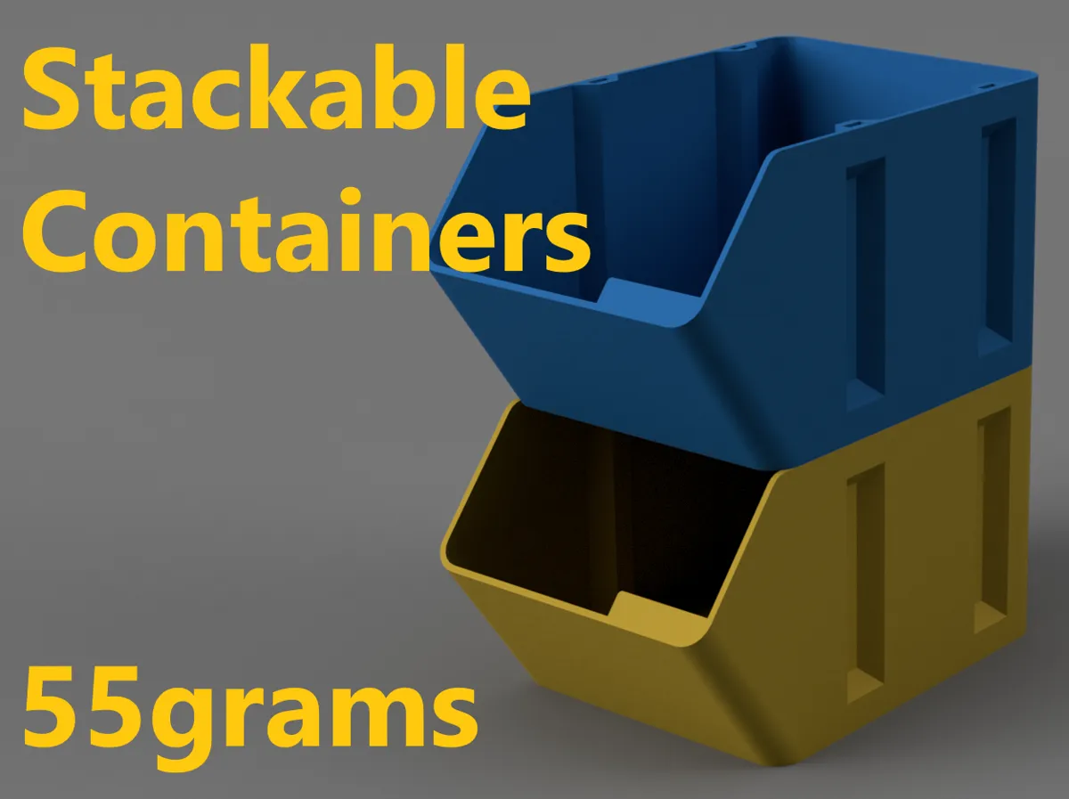Stackable Containers - Free 3D Print Model - MakerWorld