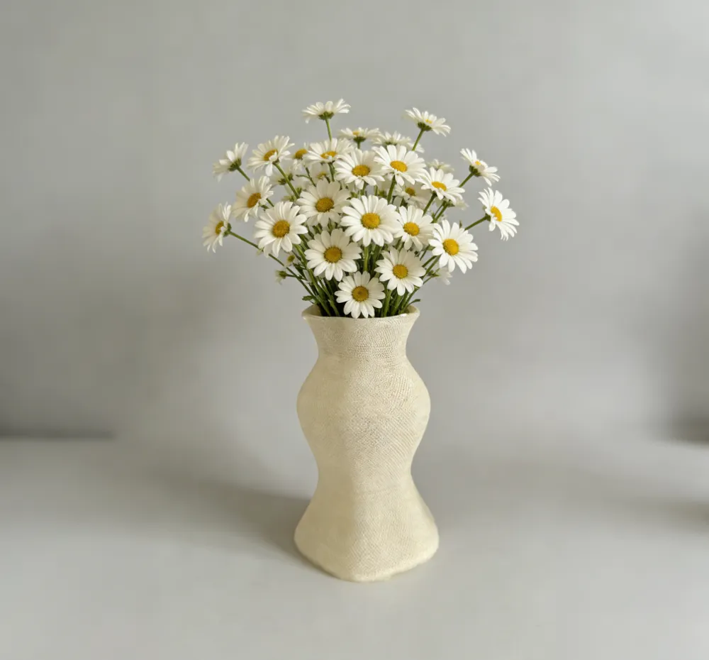Serpentine Waist Vase (White Silk Version) - Free 3D Print Model ...