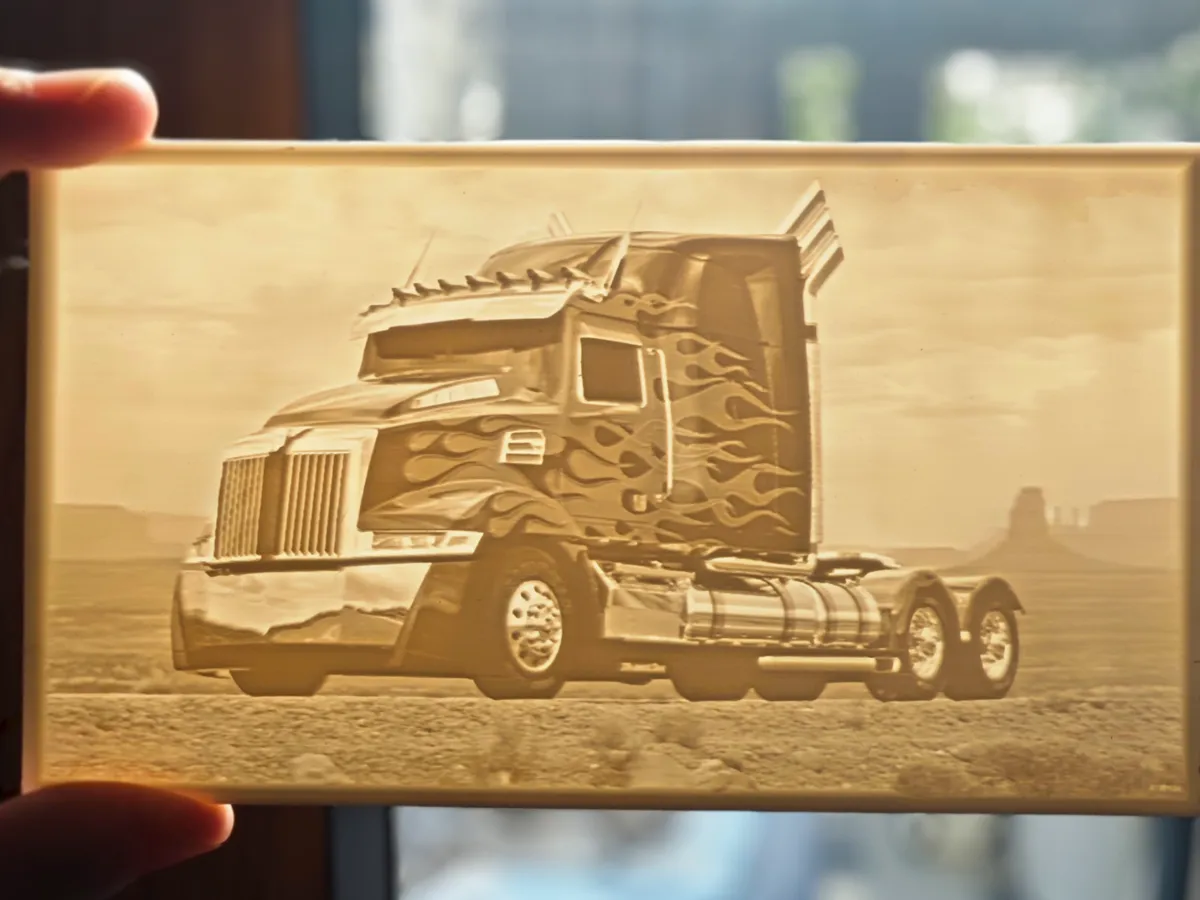 Optimus Prime Truck Form Lithophane - Free 3D Print Model - MakerWorld