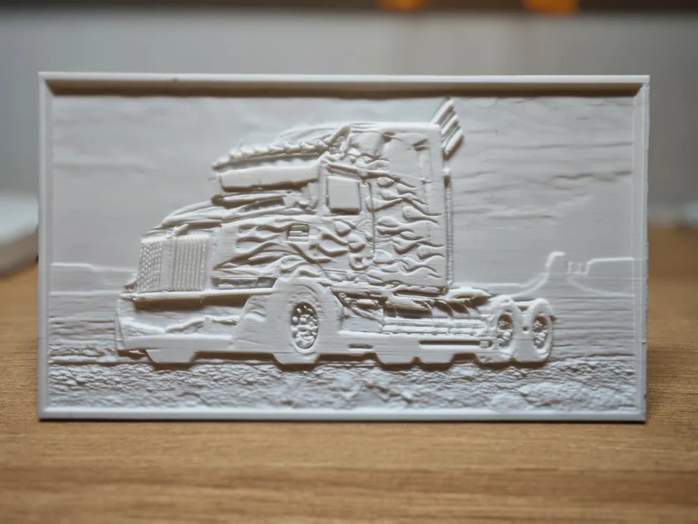 Optimus Prime Truck Form Lithophane - Free 3D Print Model - MakerWorld