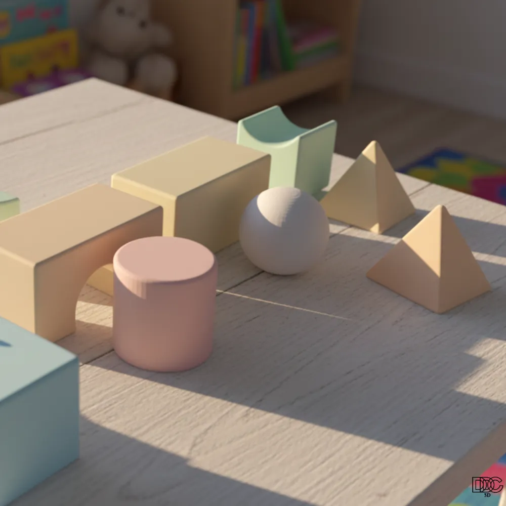 Custom Geometric Wooden Shapes - Free 3D Print Model - MakerWorld