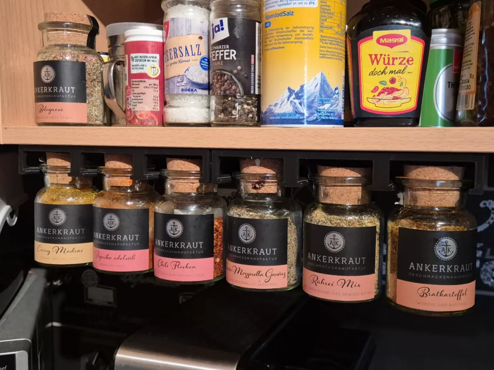Ankerkraut Spice Jar Under Cabinet Holder - Free 3D Print Model ...