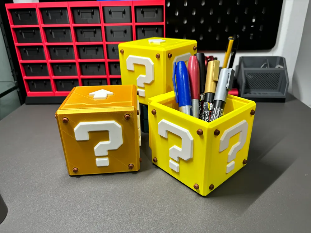 Mario Question Mark Treasure Chest Mario Treasure Chest - Free 3D Print ...