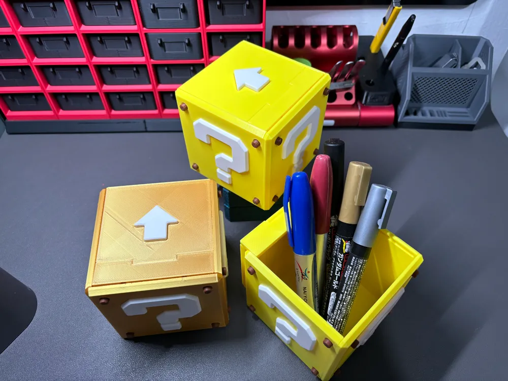 Mario Question Mark Treasure Chest Mario Treasure Chest - Free 3D Print ...