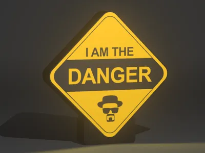 Lightbox - Danger (Heisemberg) - Free 3D Print Model - MakerWorld